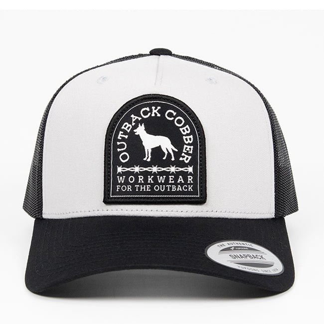 OUTBACK COBBER | ROMA Cap - Black/Silver/Black – Flexfit